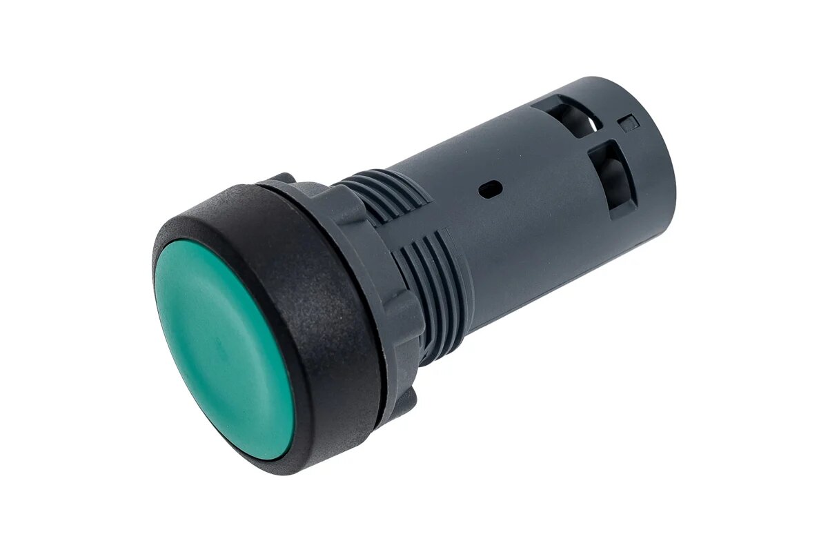 Systeme Electric SB7 моноблочная кнопка 22 мм зеленая с возвратом IP65 пластик 1НО SB7NA31