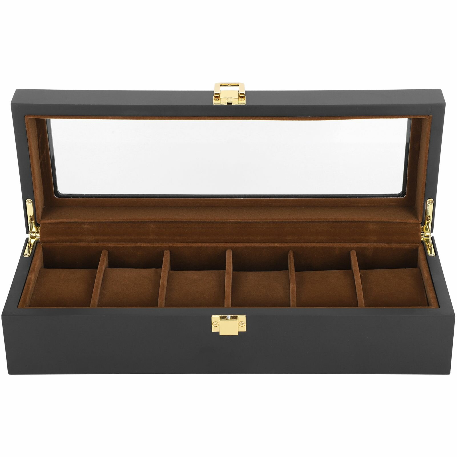 6 слотов, чехол для хранения мужских часов, держатель для коллекции, деревянный ящик для витрины часов, органайзер