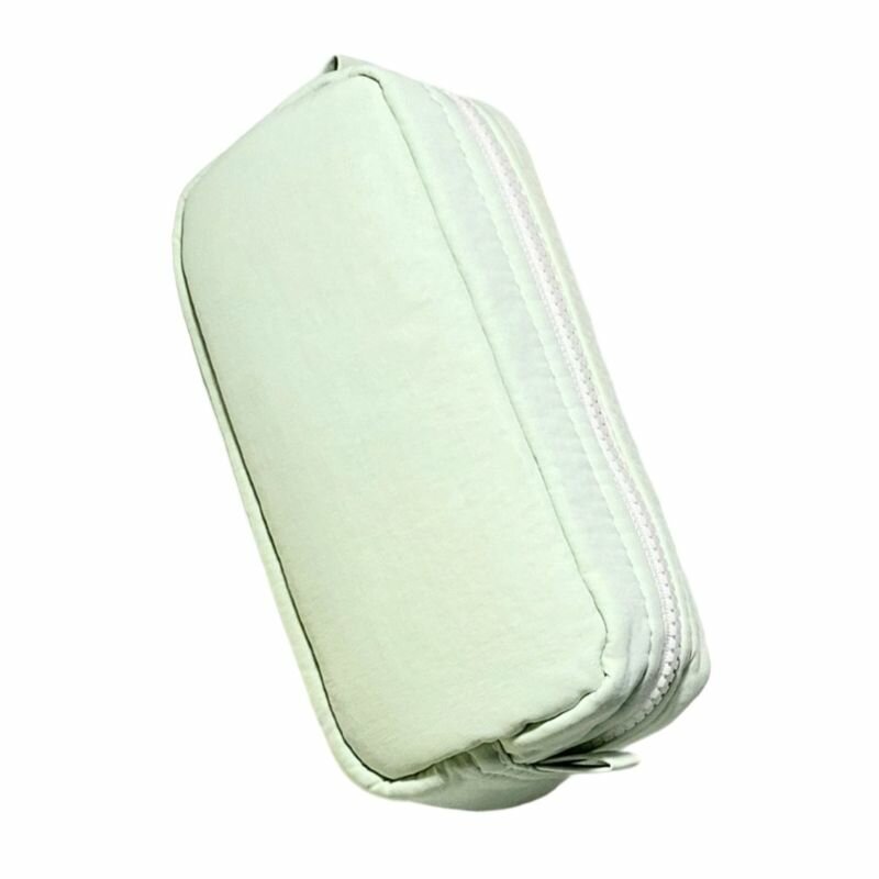 Цветной маленький квадратный пенал большой емкости-мятно-молочно-зеленый квадратный пенал