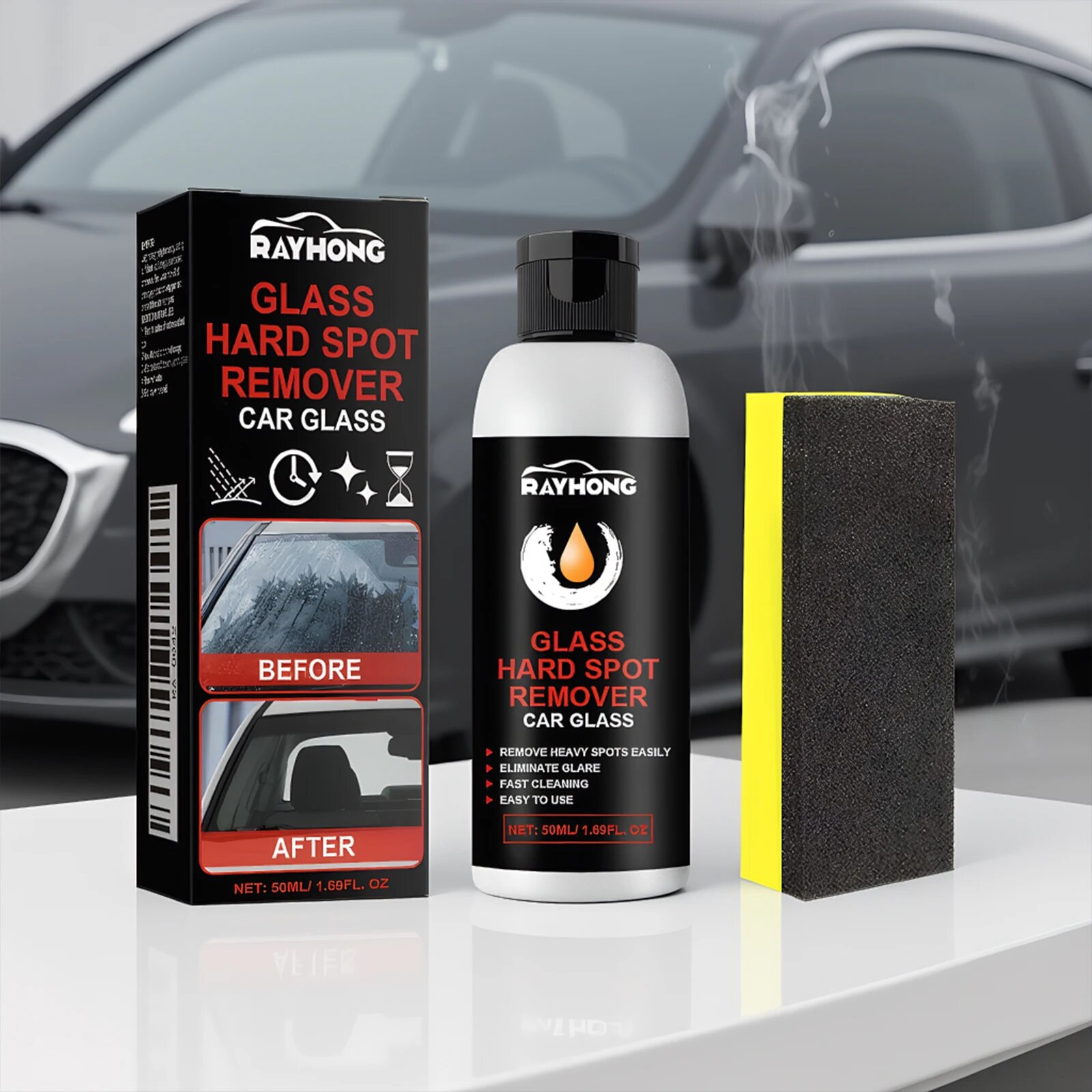 Набор для удаления царапин, ремонт царапин на лобовом стекле автомобиля, средство для удаления масляной пленки, комплект для автополировки окон, автодетейлинг