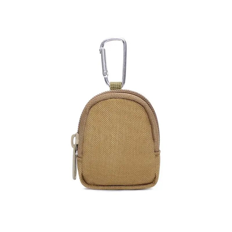 Тактический чехол для ключей Khaki с карабином