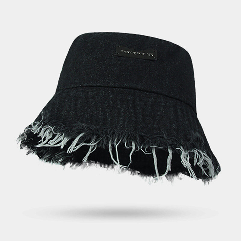 Корейская ретро-модная шляпа-ведро для пар, универсальная весенне-летняя шляпа-ведро с большими полями, открывающая лицо, небольшой солнцезащитный козырек и солнцезащитная шляпа-ведро.