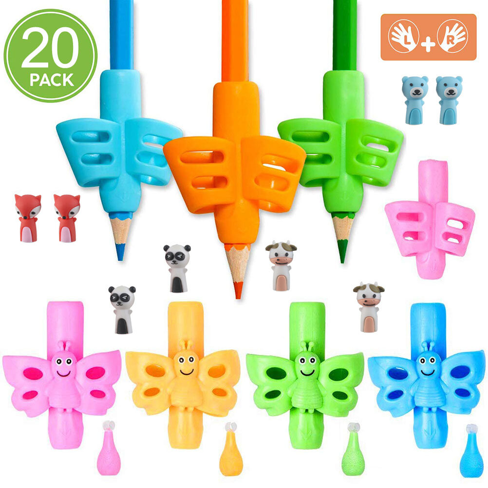 Эргономичные детские колпачки для карандашей и ручек для улучшения почерка, удобный захват для письма для детей