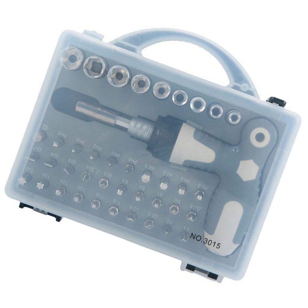 Набор из 41 отверток с храповым механизмом и насадок, с футляром для хранения для дома, офиса, квартиры, ремонта автомобиля