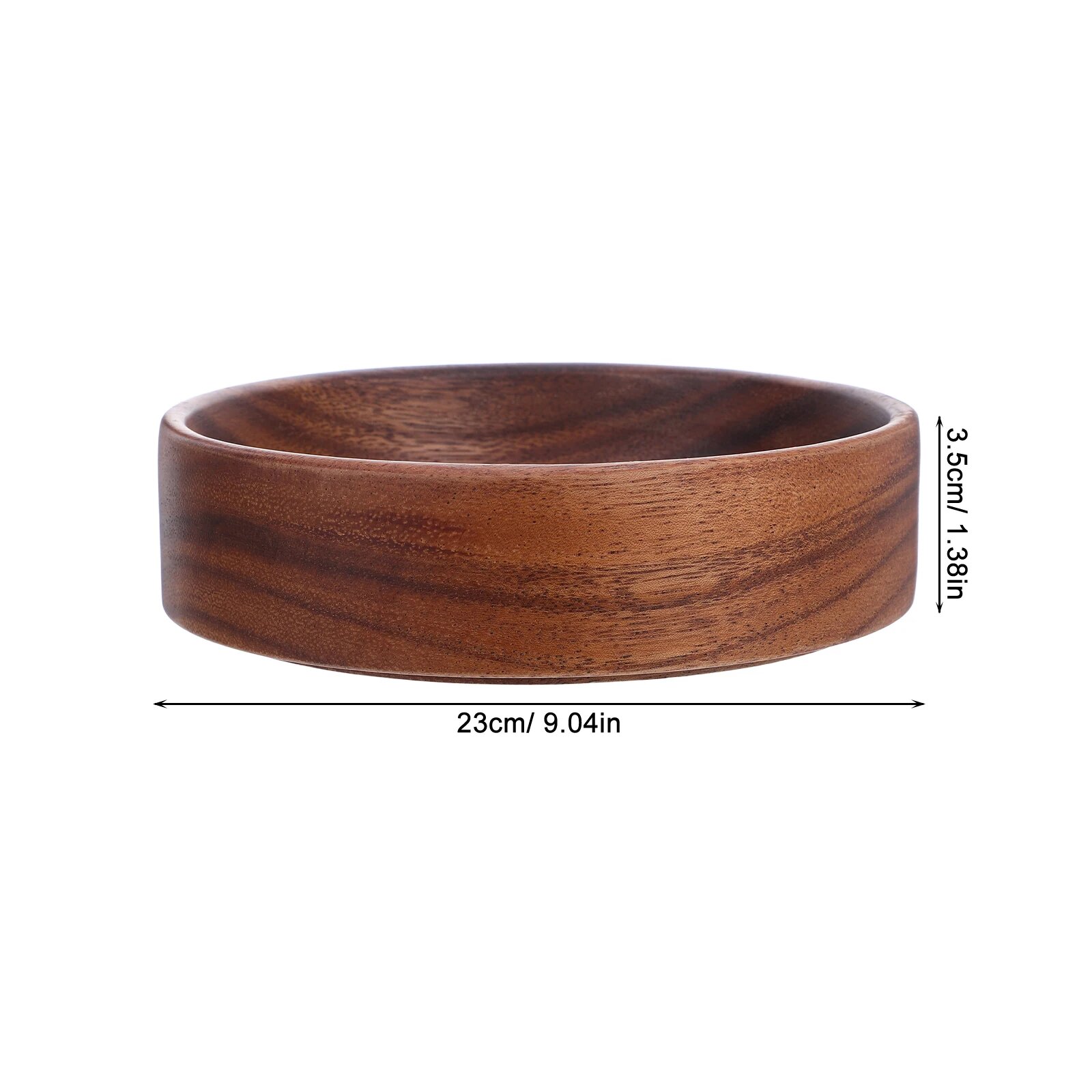 Деревянная салатница OUNONA коричневого цвета