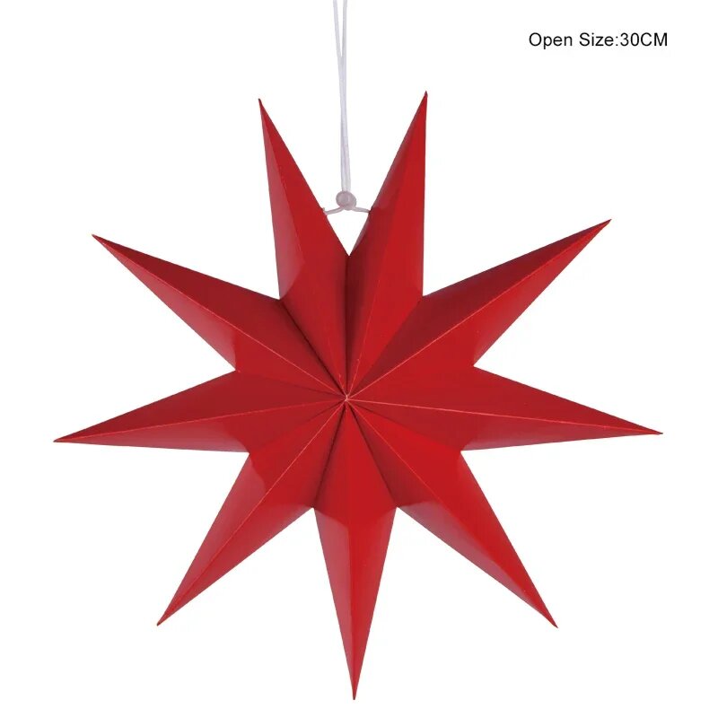 Оригами звезды из бумаги 30 см Красный, red