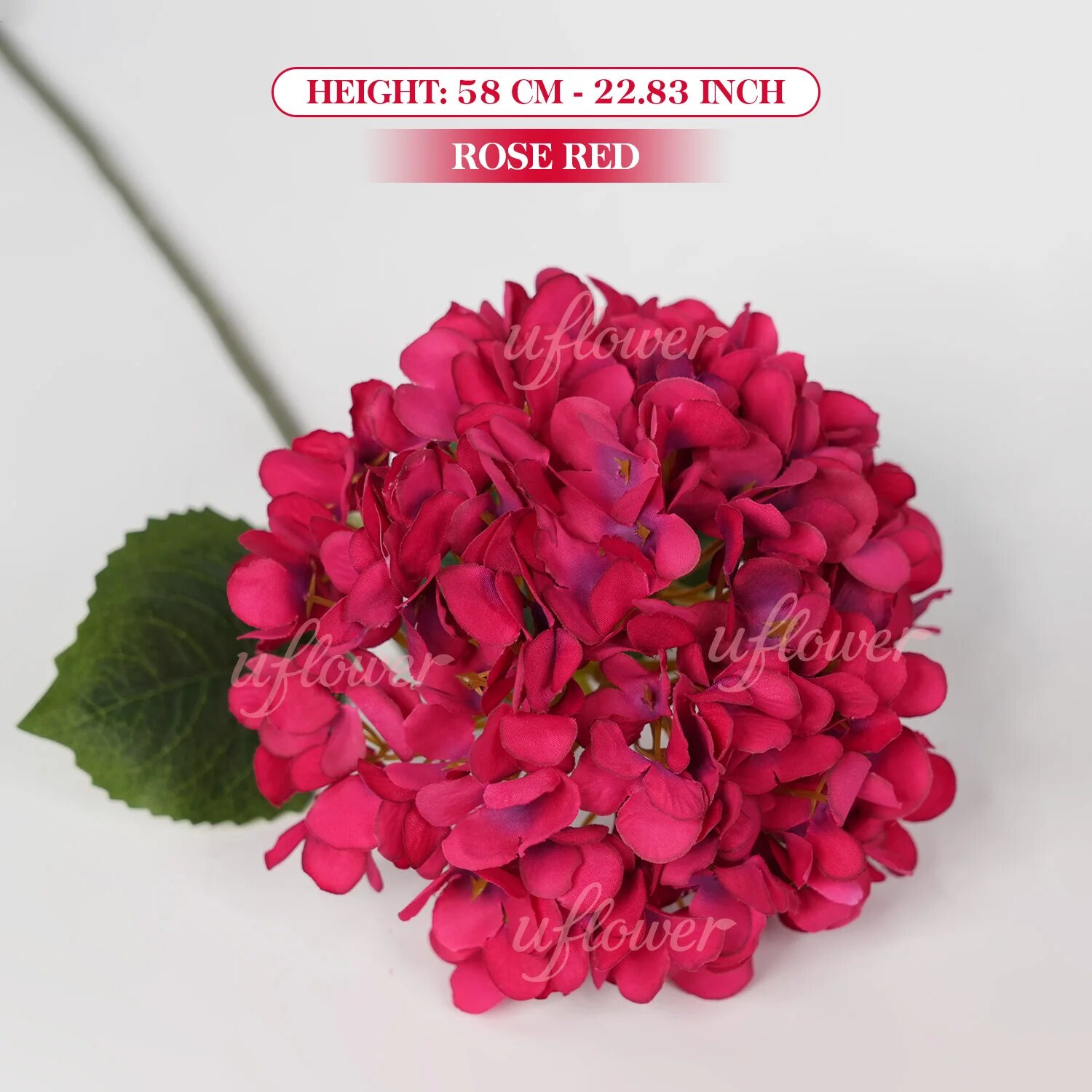 Искусственные гортензии Uflower, Розовый, 58 см, C11