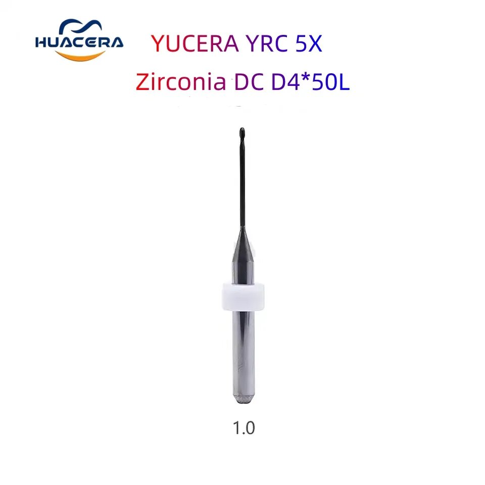 Фрезы Yucera YRC-5X для циркония и PMMA Zriconia DC 1.0mm