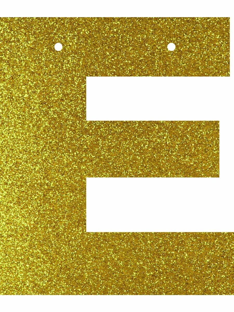 Декоративные элементы Сфера "Буква Е", фоамиран, золотистая, 135мм