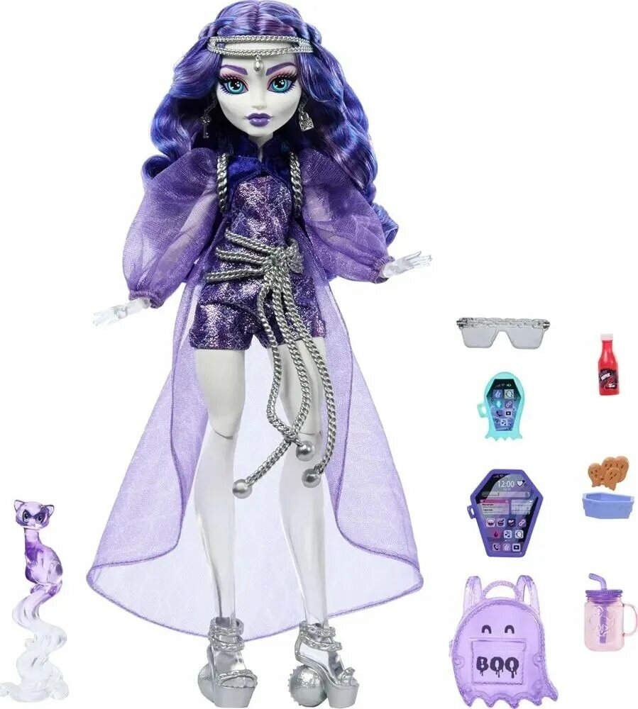 Кукла Монстр Хай Спектра Вондергейст - Monster High Spectra Vondergeist HXH77