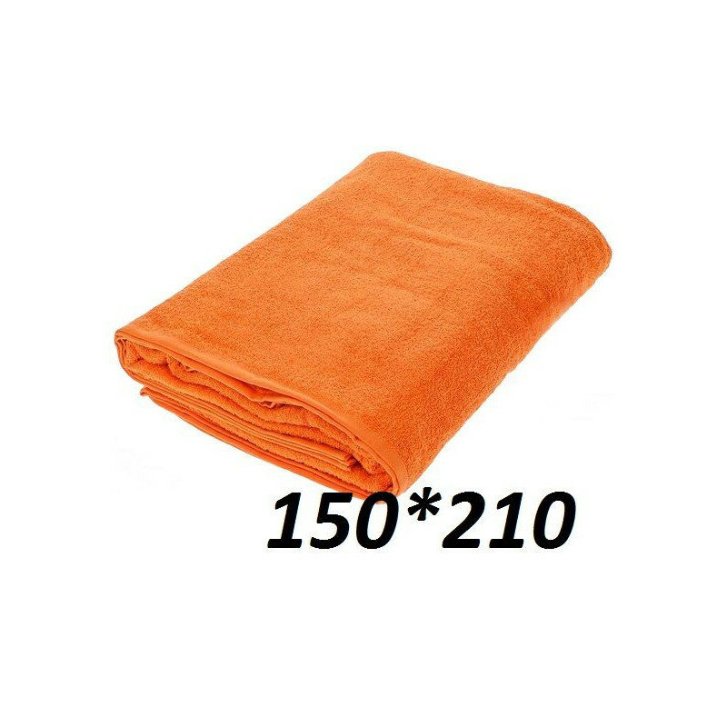 Махровая простынь 150х210 (Ashgabat DT) Оранжевый