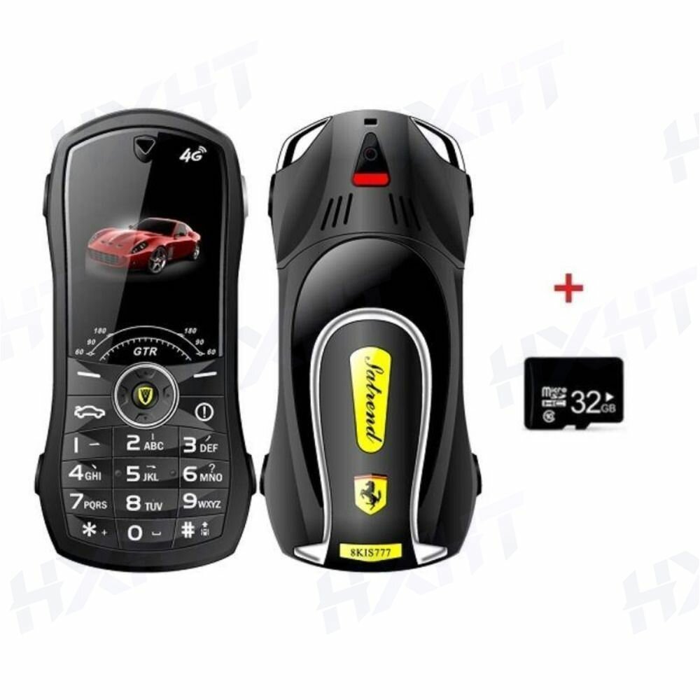 Мини-кнопочный Телефон F911 (автомобильный): 1,8 Дюйма, Двойная SIM, Bluetooth-наборщик