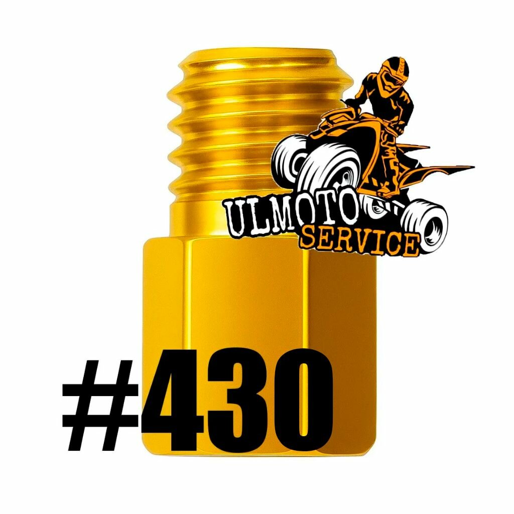 Жиклёр карбюратора латунный, размеры 430 Mikuni VM TM TMX RX100 AX100 TM24 TM27 TM28