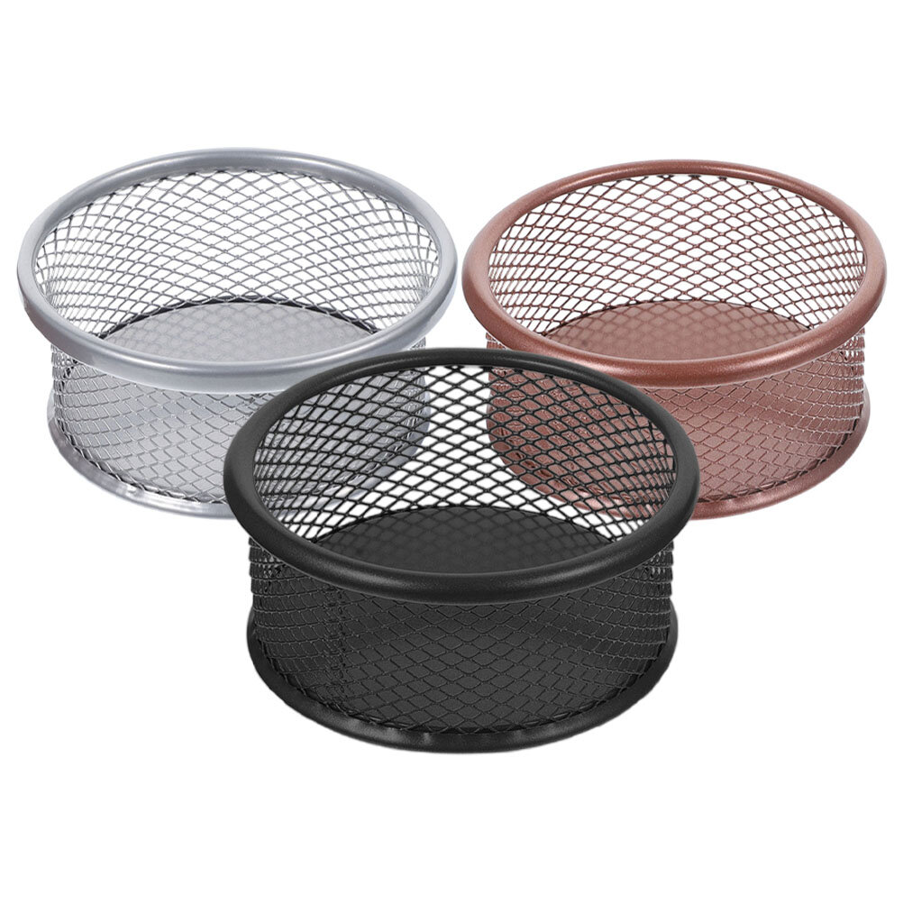 Стильный Держатель Для Скрепок, Черный, 3 Штуки