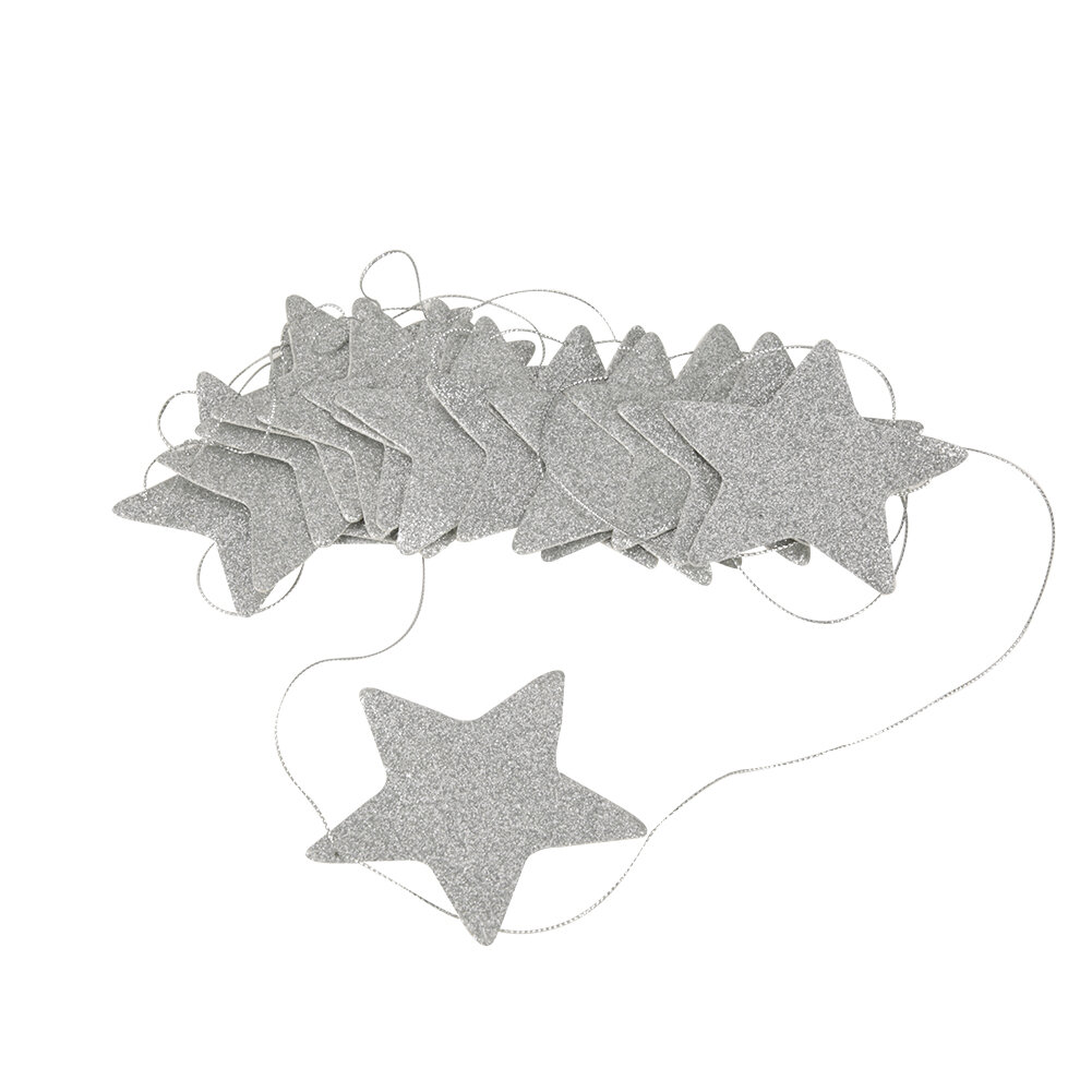 Hanging Stars Decoration for Weddings Parties Children's Rooms Mosquito Nets Wall Window Silver