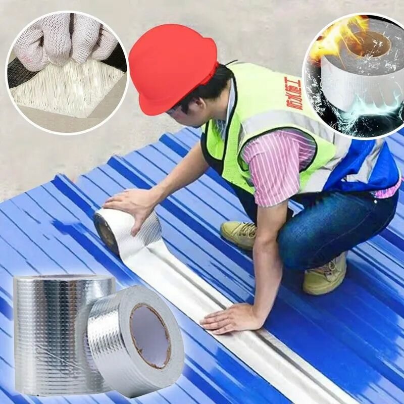 Водонепроницаемый герметичная каучуковая лента, Используется в ванных комнатах и на садовых тротуарах,5м х 5см