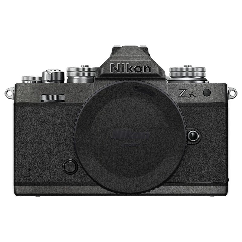 Наклейка Nikon Zfc в глубоком сером цвете с черным кожаным краевым узором