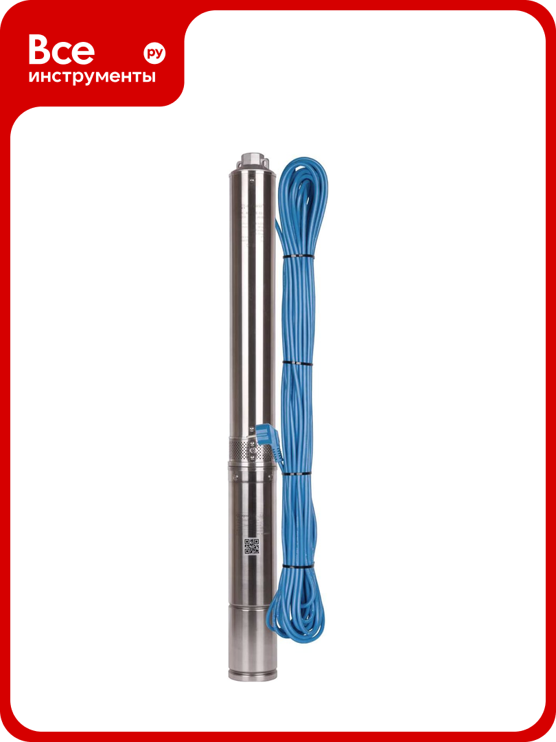 Скважинный насос AQUARIO ASP1.8E-50-90 3250, для водоснабжения частных домов приусадебных участков, нержавеющая сталь