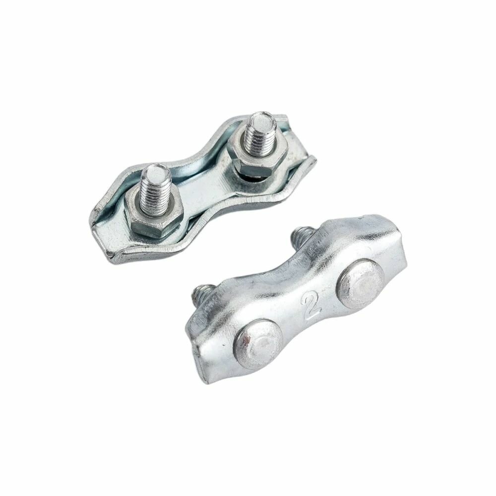 Зажим для троса 2мм 2шт - ярлык Tech-Krep Duplex 108071