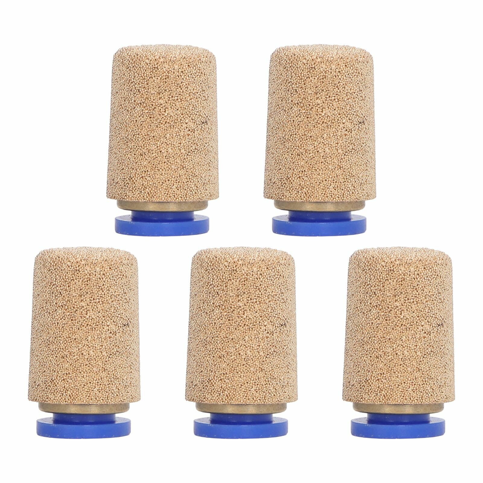 Латунный глушитель для интубации PSF-8, снижение шума выхлопных газов на 30 дБ, упаковка из 5 шт.