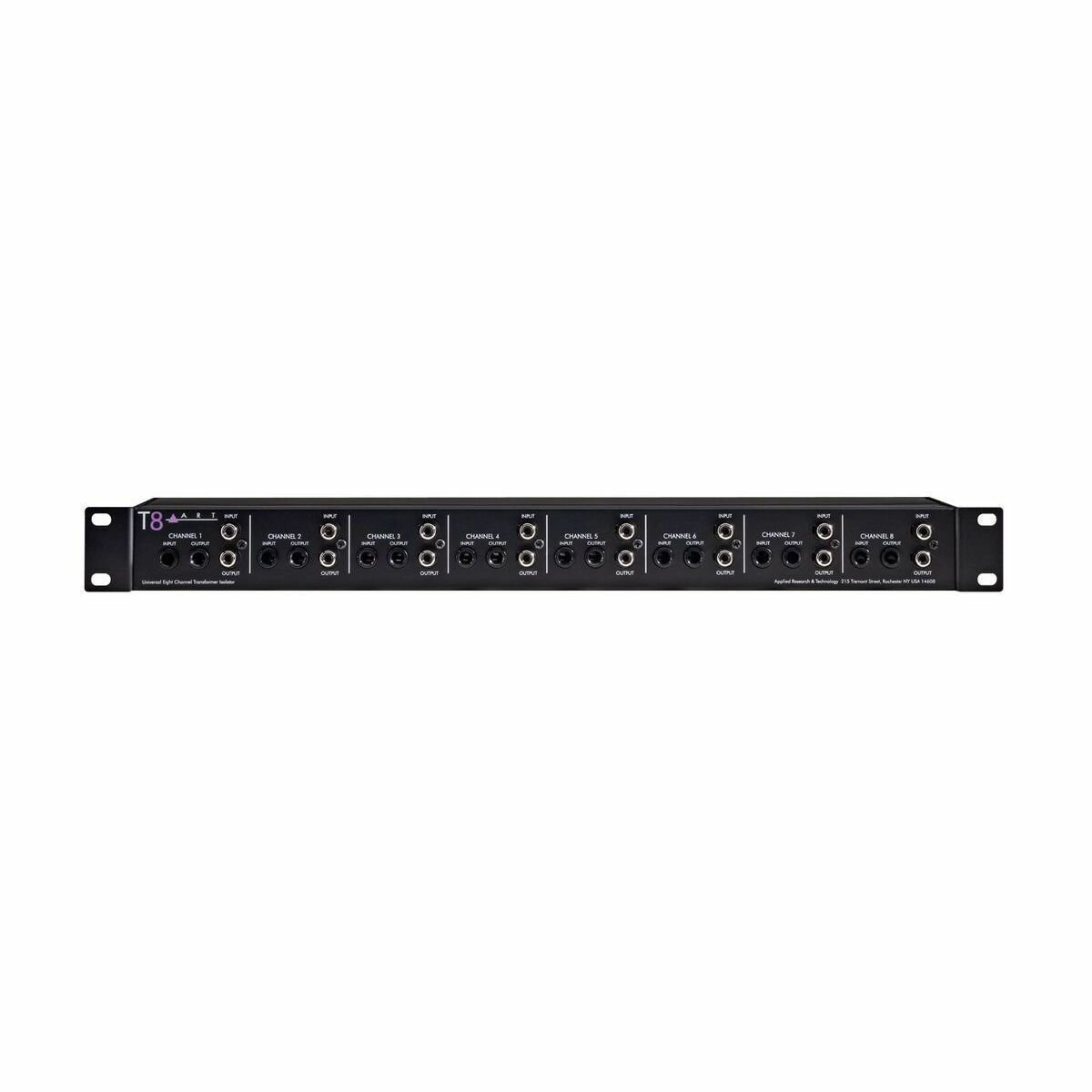 ART T8 рэковый директ-бокс/ изолятор, 8 кан, XLR/ 1/4"TS/ RCA разъемы
