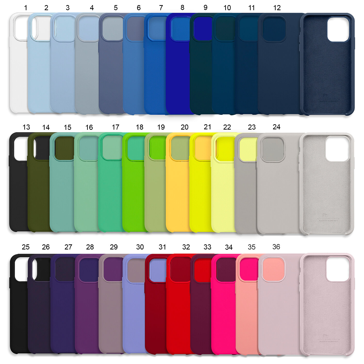 Чехол iPh 14 (6.1) Silicon Сase APL WS (с лого)