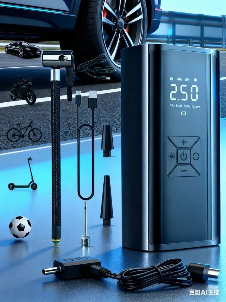 Компрессор автомобильный, 120 Вт, 40 л/мин