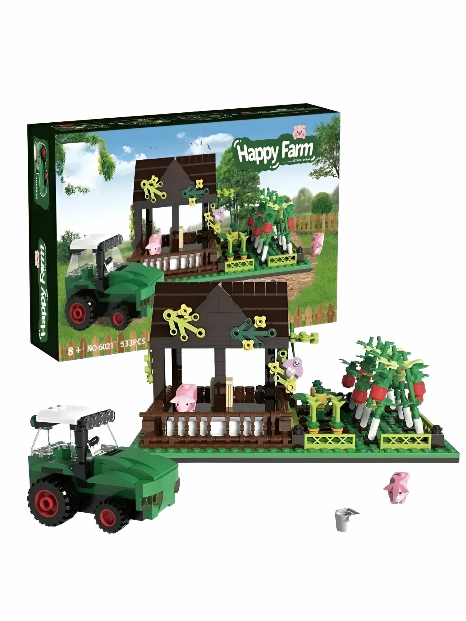 Конструктор Счастливая Ферма 533 детали / 6021