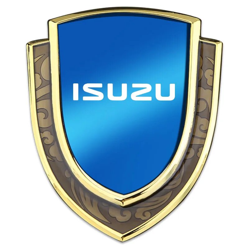 Металлическая Эмблема автомобиля, боковое крыло автомобиля, кузов багажника, значок, наклейка для Isuzu D-MAX D MAX Dmax I II WFR VAN NFR ATV TROOPER Синий
