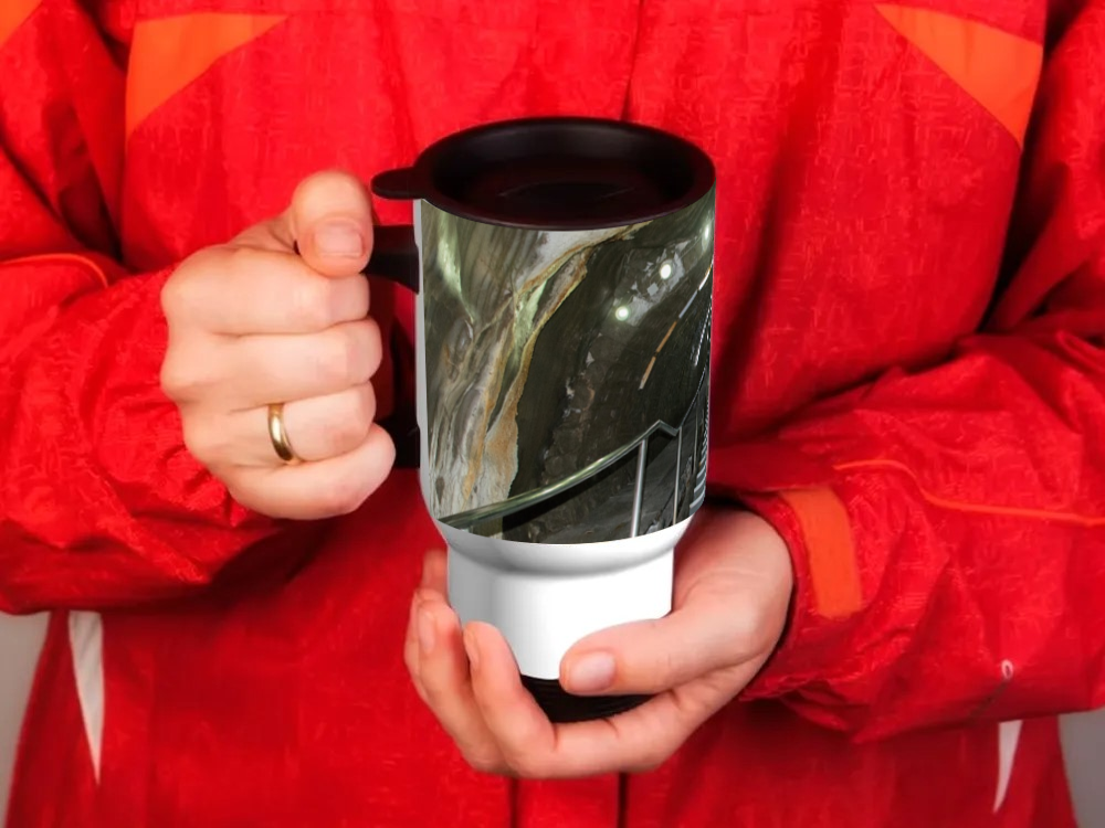 Тремокружка для авто с принтом "Турда соляная шахта, соль, пещера" 0.5 л.