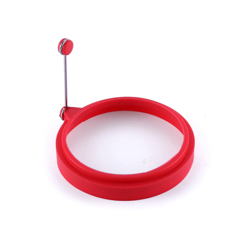 4 шт красный, Форма для яичницы силиконовая, Форма силиконовая для яичницы круглая