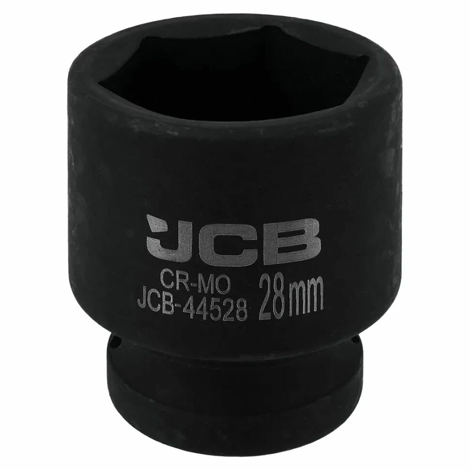 Головка ударная JCB 28 мм посадочный квадрат 1/2" (6-ти гранная)