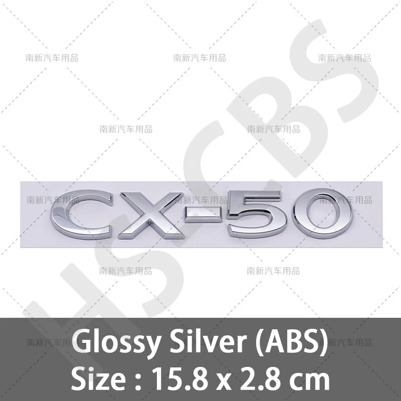 ABS CX-30 CX-50 CX-60 CX-90 Эмблема заднего багажника CX30 CX50 CX60 CX90 Значок с буквенным логотипом для Mazda, Стайлинг автомобиля, наклейка на кузов, заднюю дверь