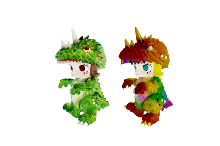 Коллекционная игрушка-сюрприз унисекс POP MART Molly X INSTINCTOY Daisuke Babydoll Erosion Collection 100%, Confirmed-Vincent+Vincent Special Edition (Open)