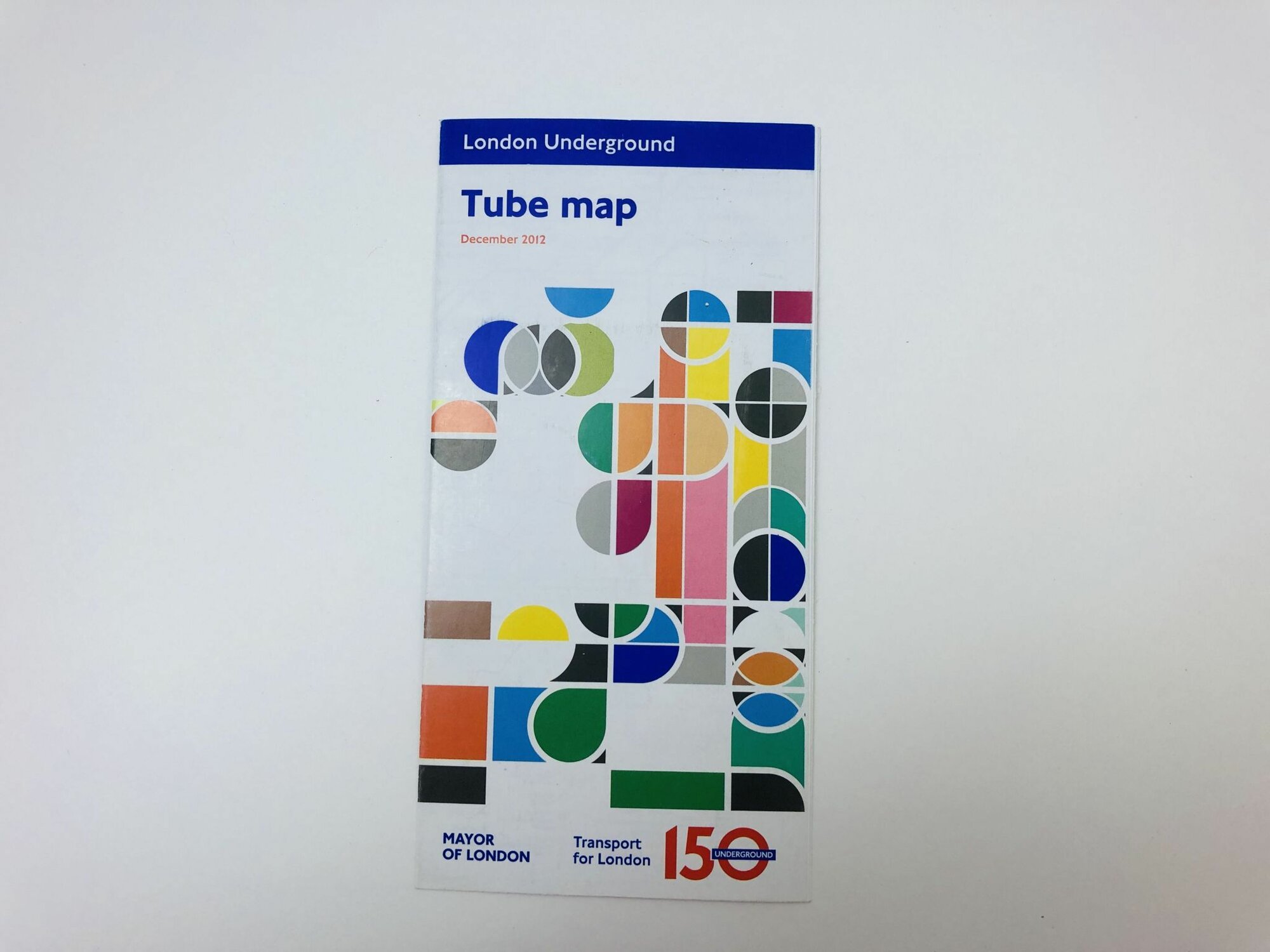 London Underground. Tube map. December 2012 (Лондонское метро. Карта метро. Декабрь 2012)