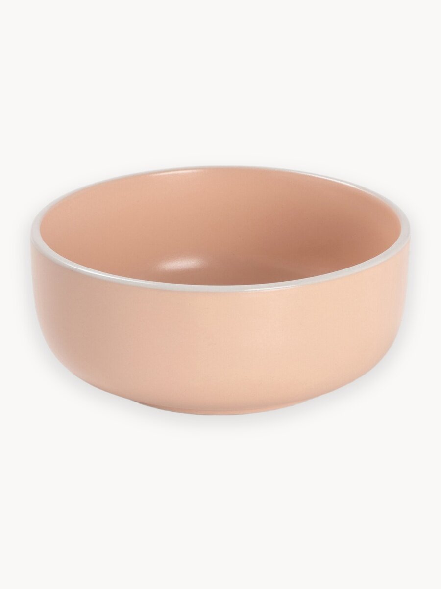 Салатник Доляна «Кремовое облако», 600 мл, d=15 см, керамика, кремовый