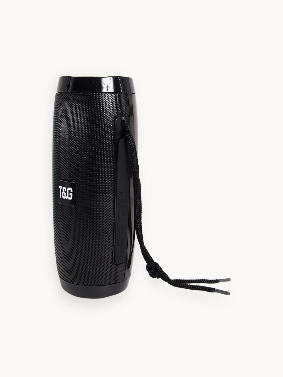 Портативная светящаяся колонка TG-157 / Bluetooth / USB / MicroSD / MP3 / Беспроводная акустика / Цвет Черный