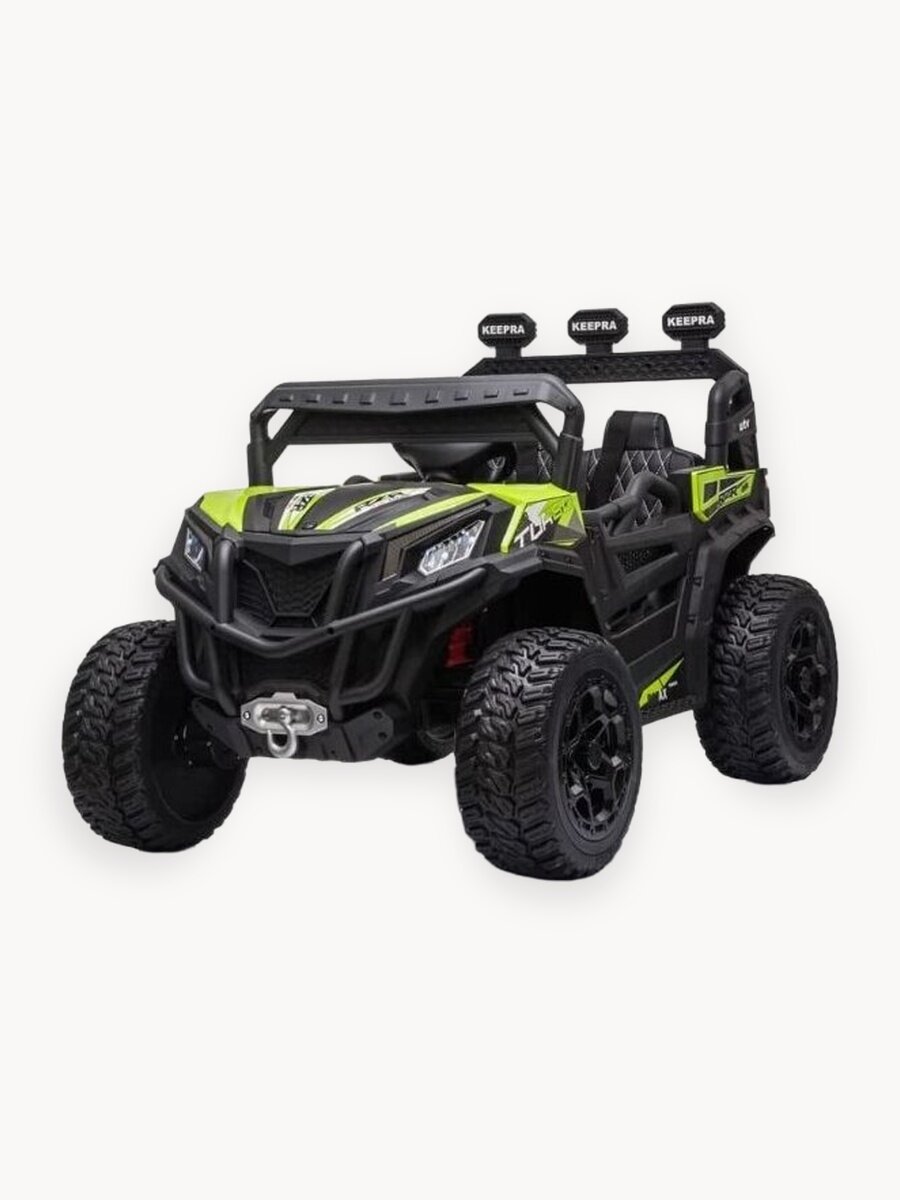 Электромобиль Багги ATV Turbo Полный привод (Зеленый) + запуск С ключа