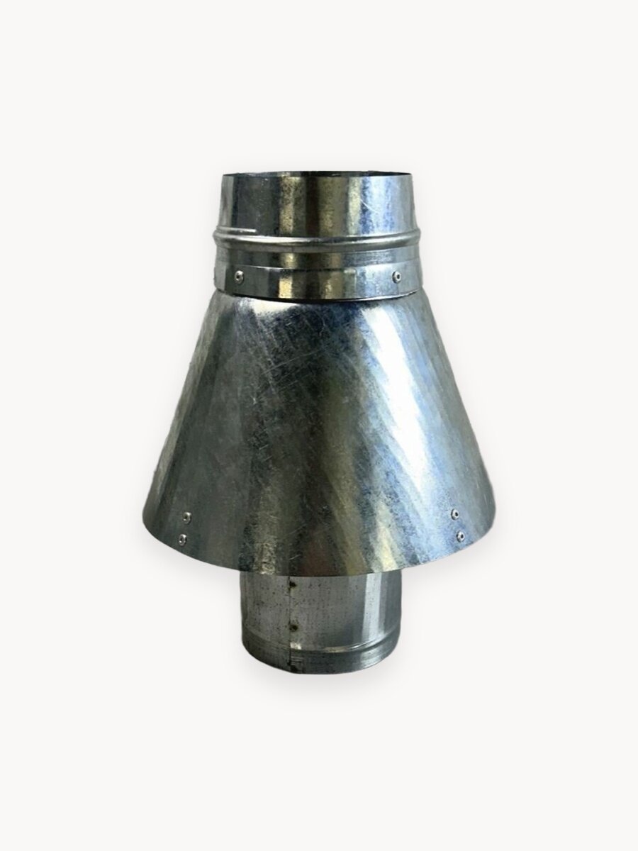 Регулятор тяги Лемакс CLEVER, для котла, серый металлик, диаметр дымохода 130 мм