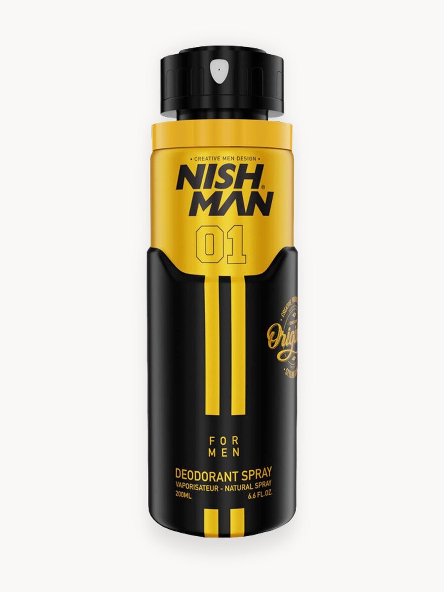 NISHMAN Мужской парфюмированный дезодорант спрей для тела 01 200 мл