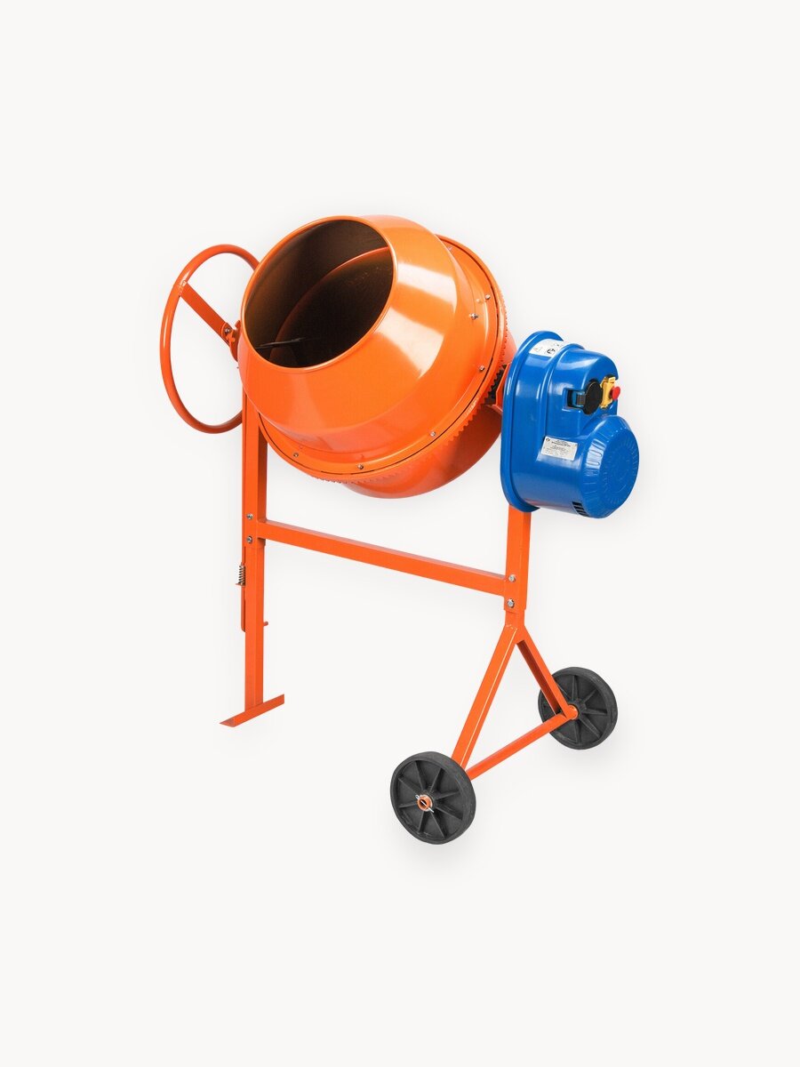 Бетономешалка электрическая Строймаш СБР-132А3, объем 132 л, 700 Вт, чугунный венец, 95443