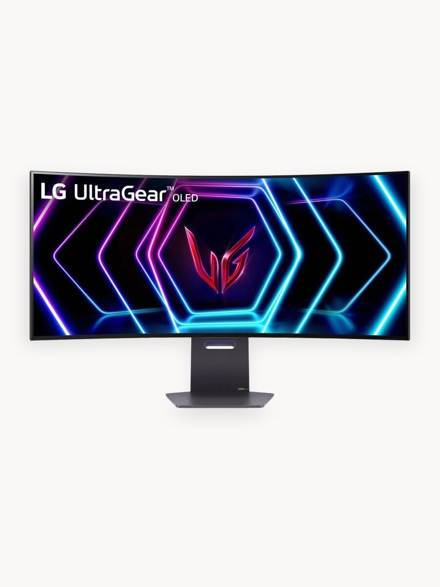 39" Монитор LG UltraGear 39GS95QE-B, 3440x1440, OLED, 240Гц, 2хHDMI, 1хDP, изогнутый, черный [39gs95qe-b. aruz]