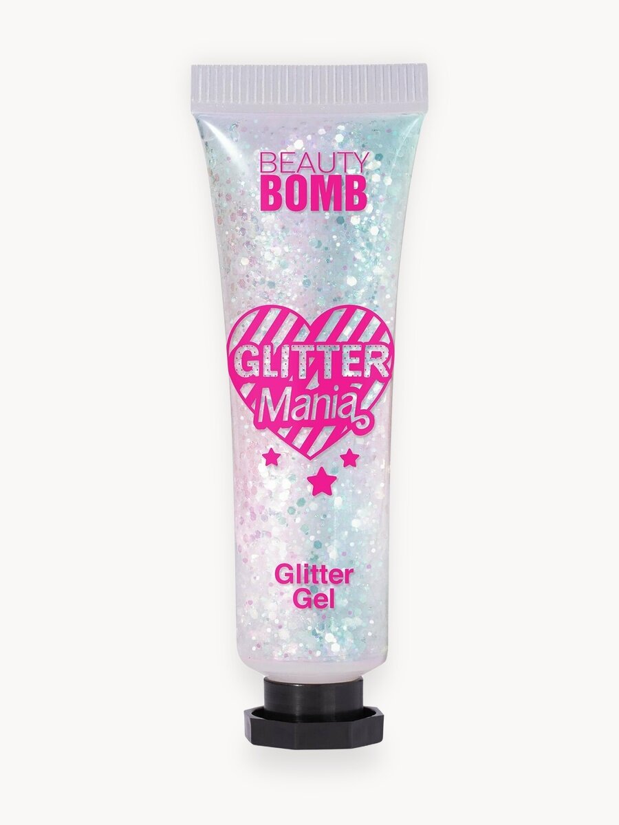 BEAUTY BOMB Глиттер гель для лица Glitter Mania, 3 г, 01 Сенсация