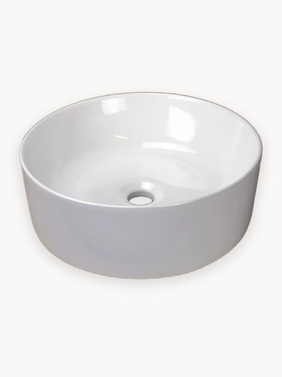 Раковина для ванной круглая накладная Teymi Lina D41 белая T50105