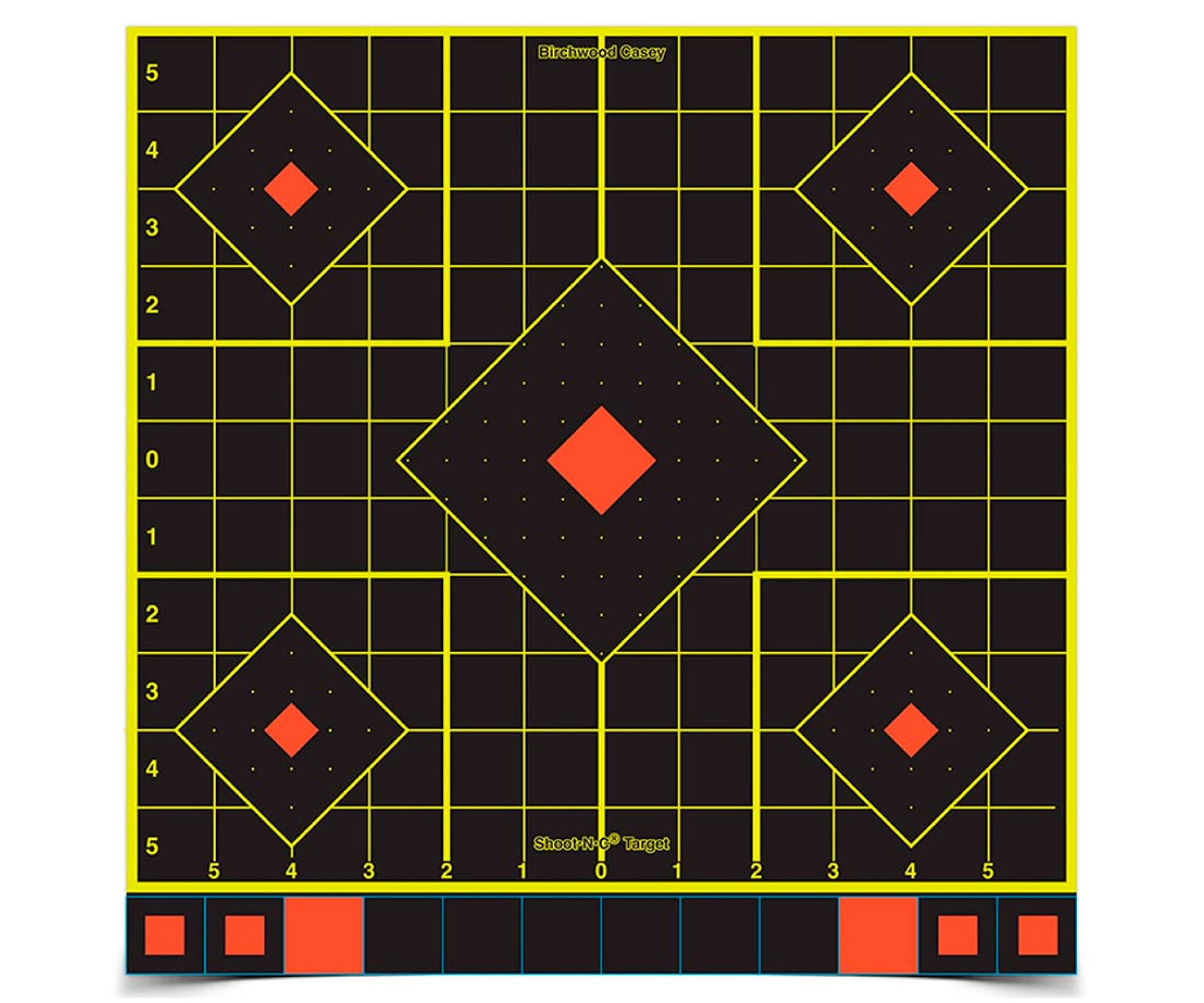 Мишень осыпающаяся Birchwood Shoot N C Sight-In Target 12 (самоклеящаяся, 5 шт)