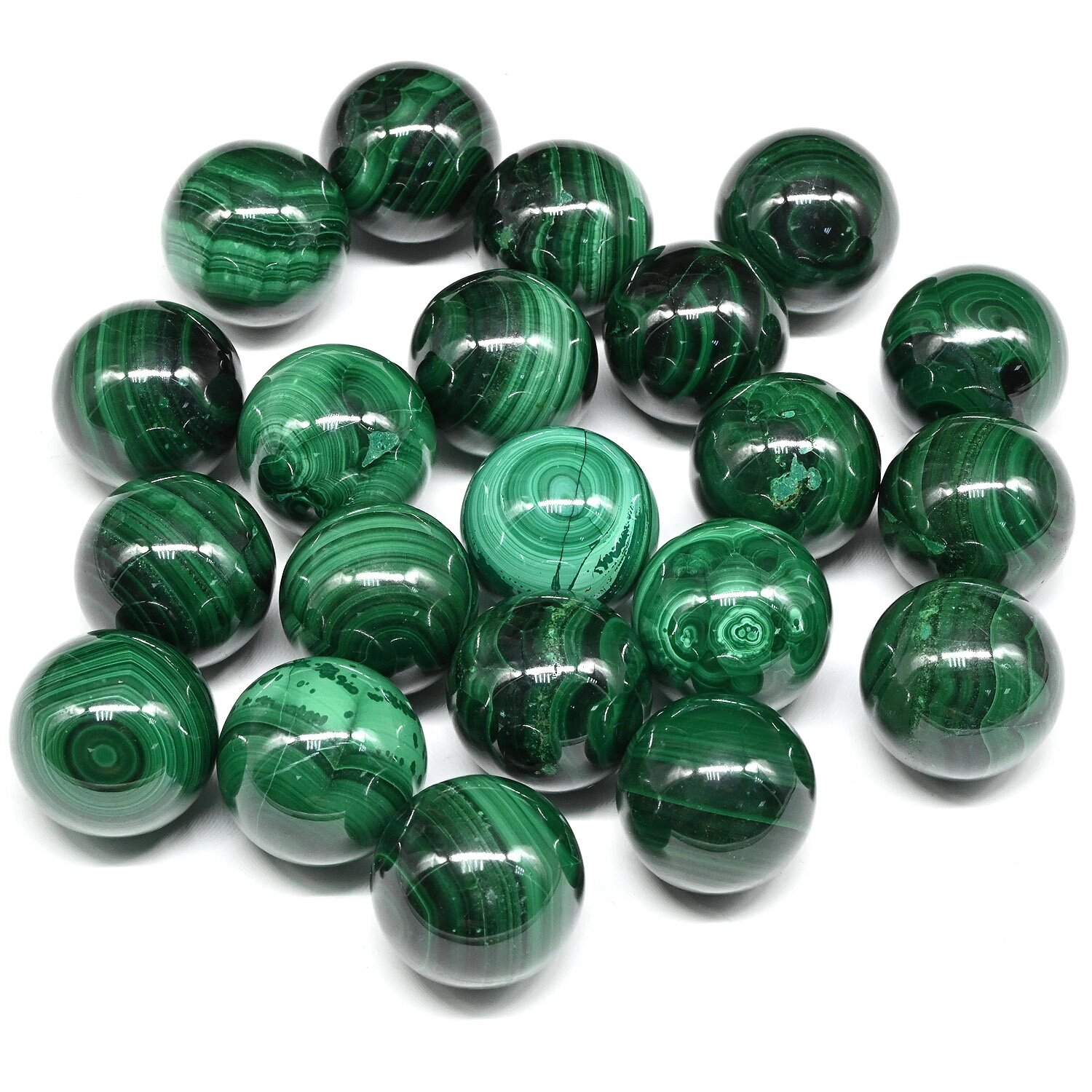 Шар из малахита 21-22мм .
