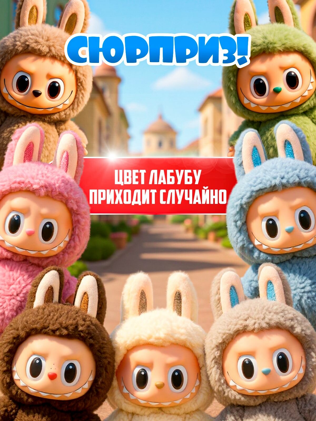 Лабубу игрушка брелок / Игрушка лабуба — фото 1
