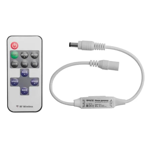 Диммер для монохромной светодиодной ленты 04-10 12 В 72 Вт или 24 В 144 Вт кнопочный пульт