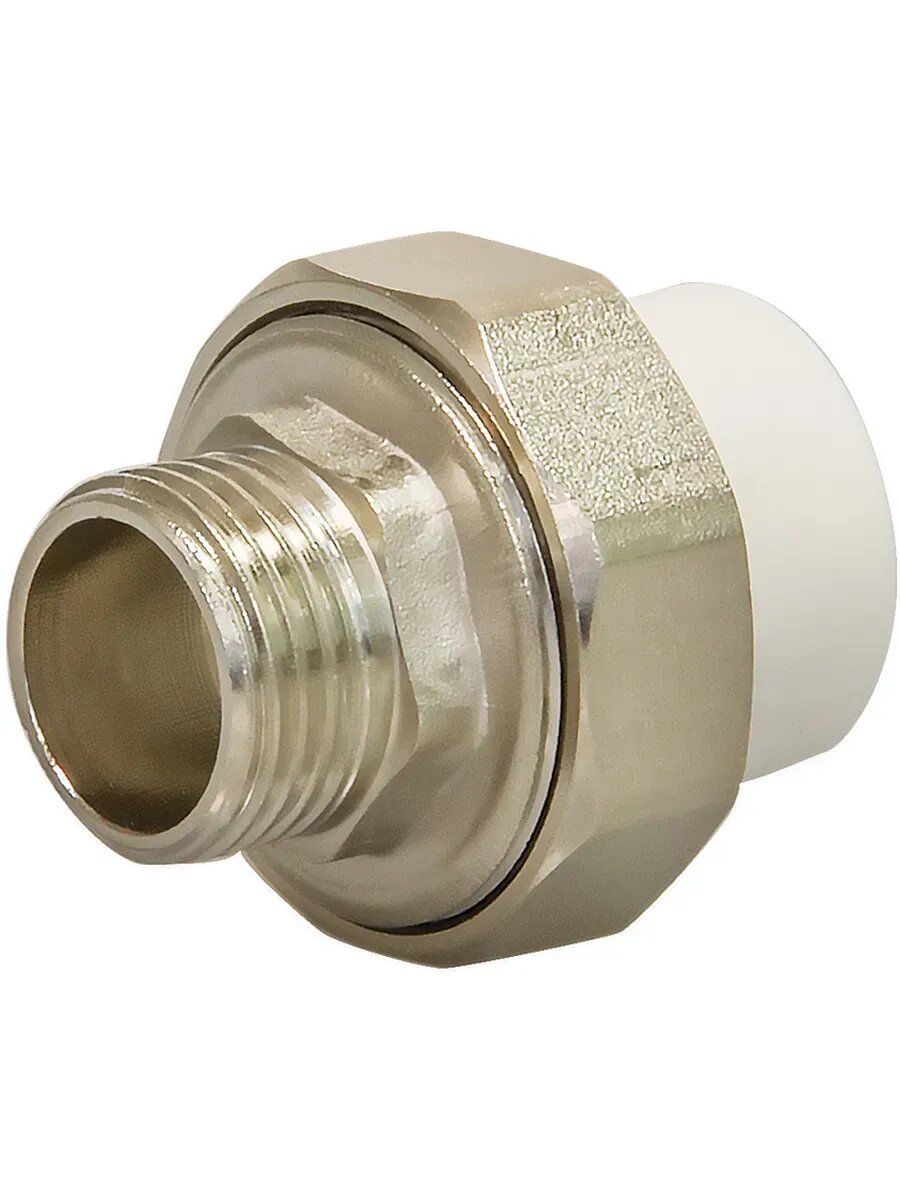 Муфта PP-R 20ммх1/2", американка, наружная резьба (шт.)