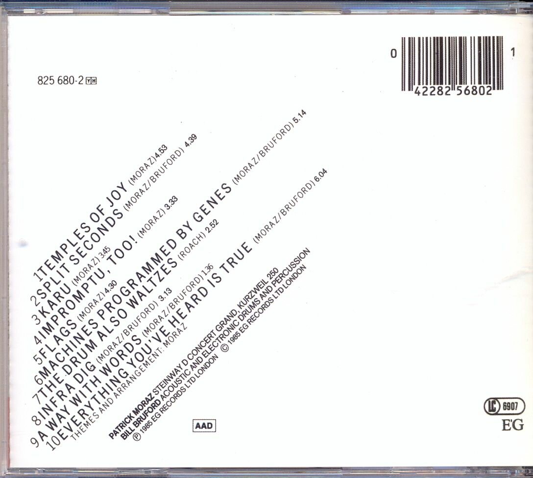 Bill Bruford - Flags 1985 г. Компакт диск — фото 1